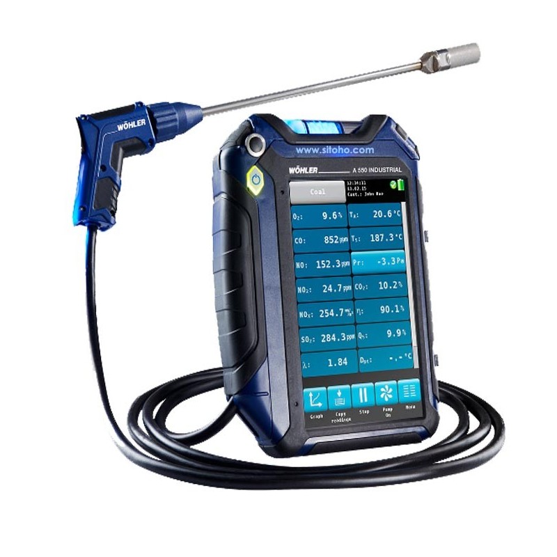 Portable Flue Gas Analyzer, Wohler A-550| Alat Uji Emisi Cerobong Asap